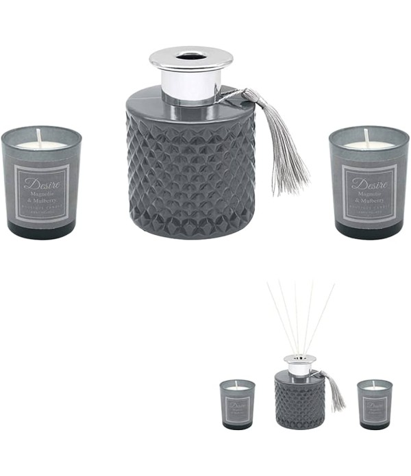 Magnolia & Mulberry Boutique Diffuser & Candle Set